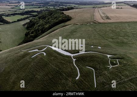 National Trust Uffington White Horse after a phase of refurbishment ...