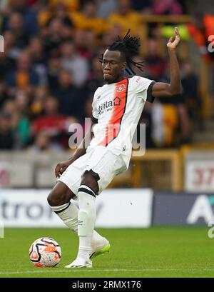 Luton Town's Issa Kabore during the Premier League match at Kenilworth ...