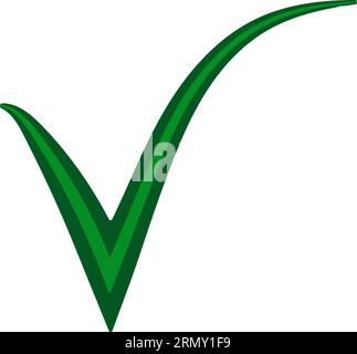 Double green check mark approval confirmation mark, verification check ...