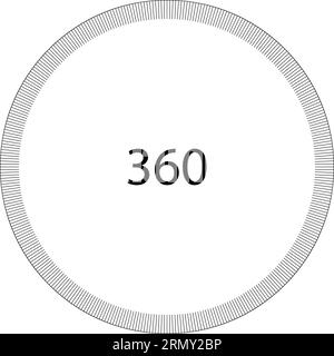 Circle dial scale division round template circular dial scales 90 Stock ...