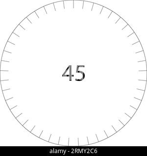 Circle dial scale division round template circular dial scales 72 Stock ...