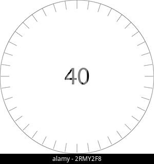 Circle dial scale division round template circular dial scales 90 Stock ...