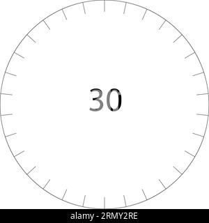 Circle dial scale division round template circular dial scales 36 Stock ...