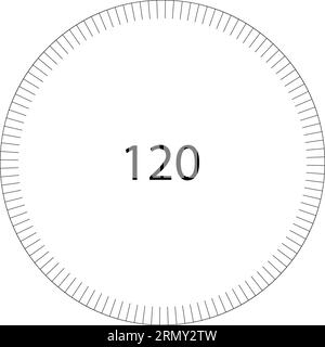 Circle dial scale division round template circular dial scales 90 Stock ...