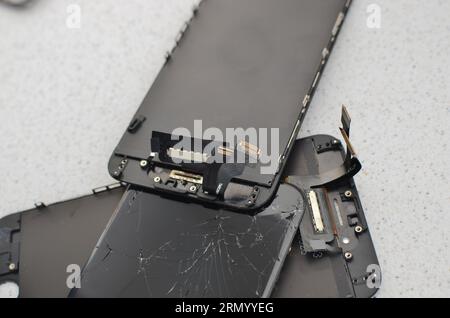 Technical screen with pixels Stock Photo - Alamy