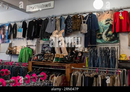 Interior of Sputnik Vintage Store in Reykjavik, Iceland. Second hand ...