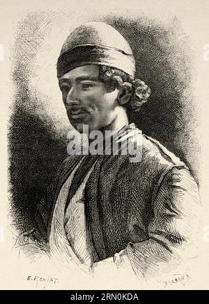 Persian Soldiers, 19th century. Engraving. Asia. Iran Stock Photo - Alamy