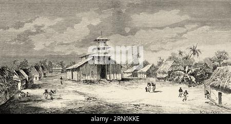 Square and Church of Balzar. Ecuador, South America. Amazon and ...