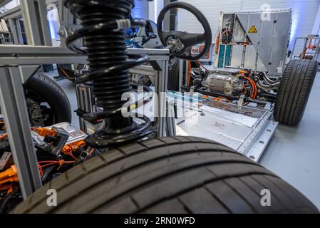 Zwickau, Germany. 30th Aug, 2023. In the high-voltage laboratory of the ...