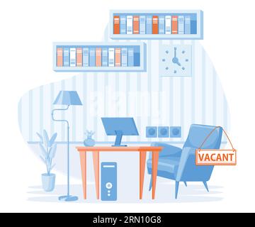 Vacant job position concept vector art. Vector illustration Stock ...