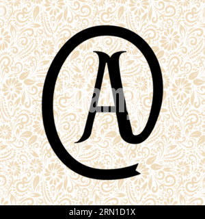 Fishtail Alphabet SYMBOL AND , Black alphabet vector, alphabet vector ...