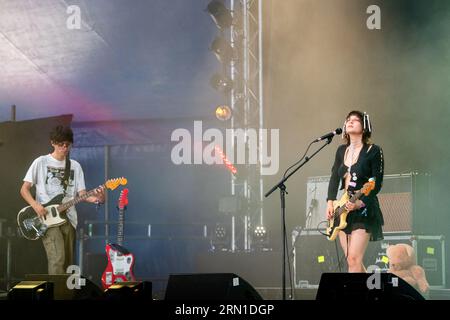 Keyan Zand and Alex Brady of Julie – a band from Orange County – at ...