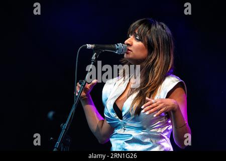 Piya Malik of Say She She on the Walled Garden Stage at Green Man ...