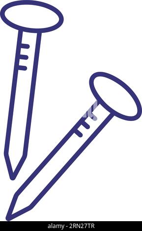Carpenter nails icon, flat style Stock Vector Image & Art - Alamy
