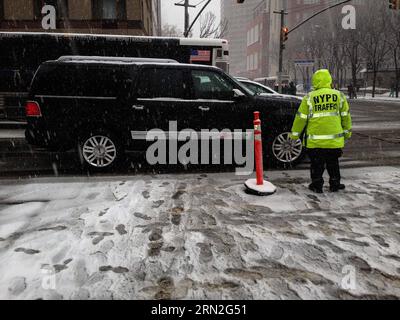 police during heavy snowfall Stock Photo - Alamy