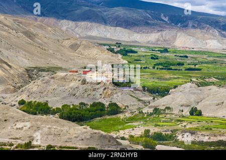 Namgyal Gompa Gumba Monastery in Upper Mustang of Tibetan Nepal with ...