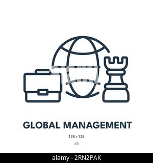 worldwide vector icon editable stroke outline icons for web and mobile ...
