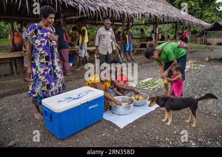 Alotau Papua New Guinea Local Native Modern Indigenous Male Boy Child ...