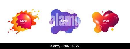 Modern composition of abstract wavy blobs Stock Vector Image & Art - Alamy