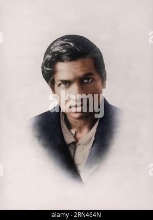Portrait of Srinivasa Ramanujan. year 1913 Stock Photo - Alamy