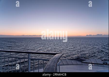 Luxury cruise sailing, aft view Stock Photo - Alamy