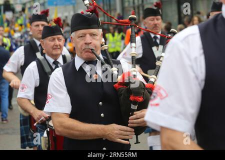 Fleadh Cheoil parade in Sligo, Ireland, on the last day of the Irish ...