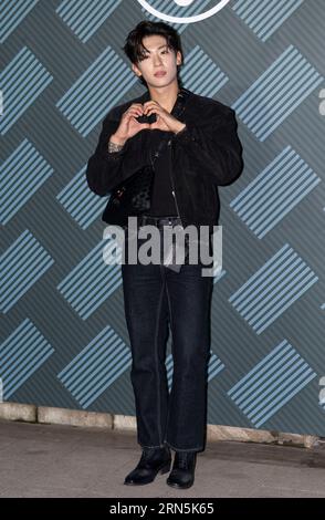 Seoul, South Korea. 31st Aug, 2022. (L to R) South Korean Felix and Hyunjin, members of K-Pop ...