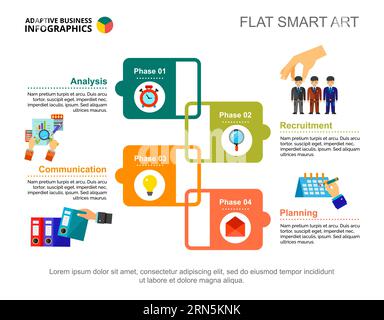 Four Phases Chart Slide Template Stock Vector Image & Art - Alamy