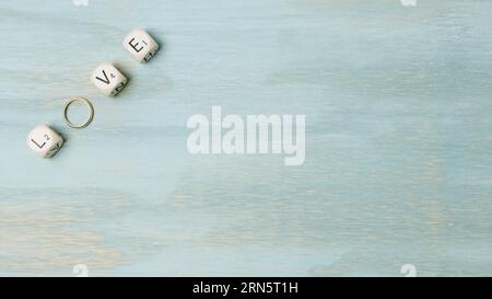 text wedding cube Stock Photo - Alamy