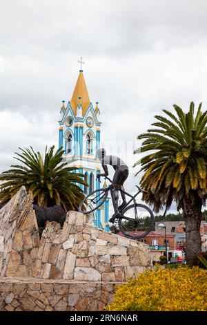 COMBITA, COLOMBIA - AUGUST 2023. Life-size monument in honor of the ...