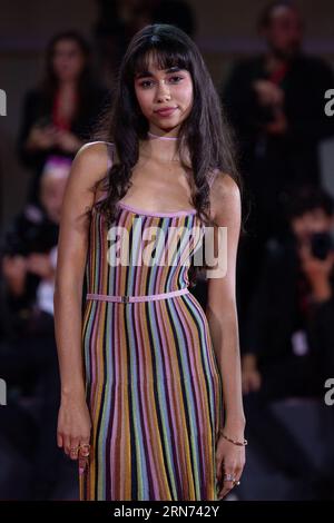 VENICE, ITALY - AUGUST 31: Sateen Besson attends a red carpet for the ...