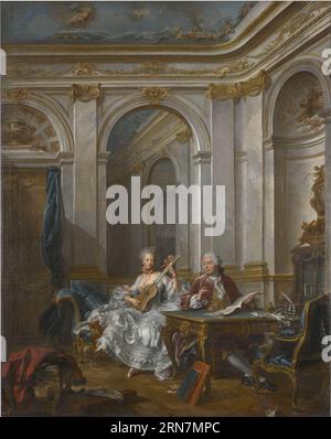 Portrait du marquis et de la marquise de Miramon et de leurs enfants ...