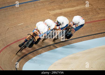 Team GB, Men's team pursuit qualifying, Hong Kong, China, April 12 ...