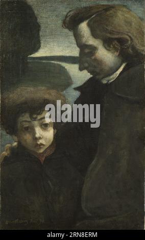 Olof Sager-Nelson, Foster-Brothers, Fosterbröderna, painting, 1894, oil ...