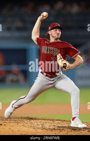 Arizona Diamondbacks pitcher Brandon Pfaadt throws during the first inning of a baseball game ...