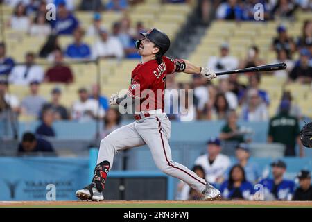 Arizona Diamondbacks' Corbin Carroll, right, celebrates after his home ...