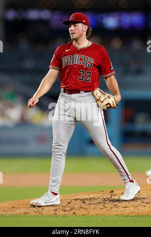 Arizona Diamondbacks pitcher Brandon Pfaadt throws during the first inning of a baseball game ...
