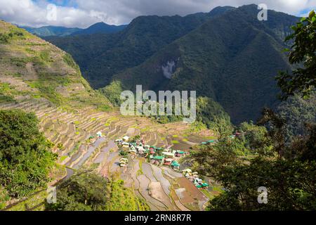 beautiful landscape Batad rice terrace in Banaue, Philippines Stock ...