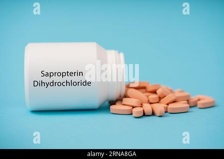 Sapropterin Dihydrochloride Synthetic form of tetrahydrobiopterin (BH4) Phenylketonuria BH4 ...
