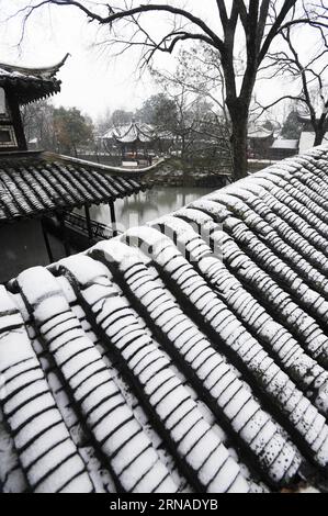 Winter scenery at the Humble Administrator's Garden attracts tourists ...