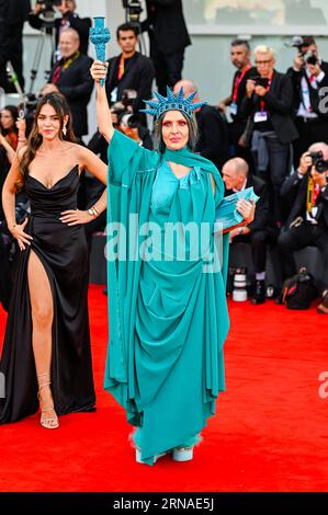 VENICE: August 31, 2023, Italian actor Daniela Piperno, poses at a ...