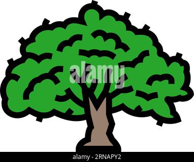 bodhi tree buddhism color icon vector illustration Stock Vector Image ...