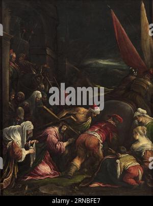 Christ, Carrying the Cross, meets Veronica 1499 by Hans Raphon Stock ...