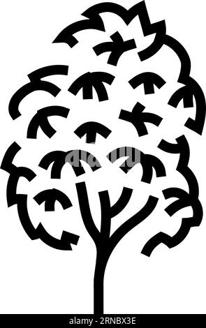 kauri jungle amazon line icon vector illustration Stock Vector Image ...