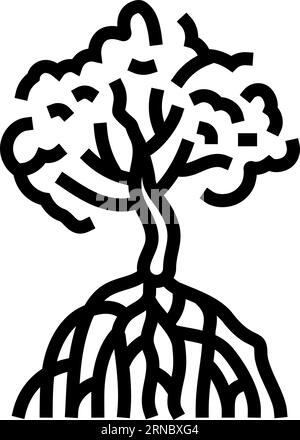 mangrove tree line icon vector illustration Stock Vector Image & Art ...