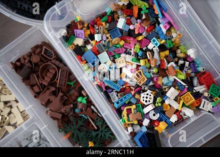 Acrylic boxes, transparent boxs of many legos. lego collectors ...