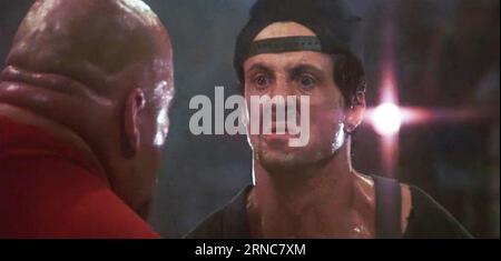 RICK ZUMWALT, SYLVESTER STALLONE, OVER THE TOP, 1987 Stock Photo - Alamy