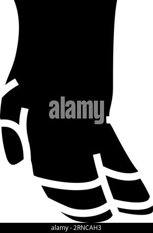 hoof pig animal glyph icon vector illustration Stock Vector Image & Art ...