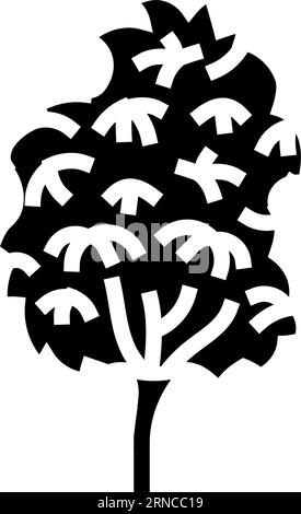 kauri tree jungle amazon glyph icon vector illustration Stock Vector ...