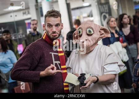 Harry Potter fans at the Back to Hogwarts event at King's Cross station ...